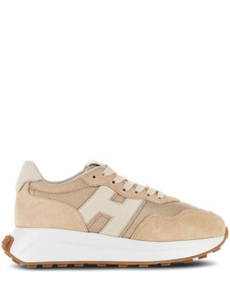 Hogan baskets H641 à empiècements - Tons neutres