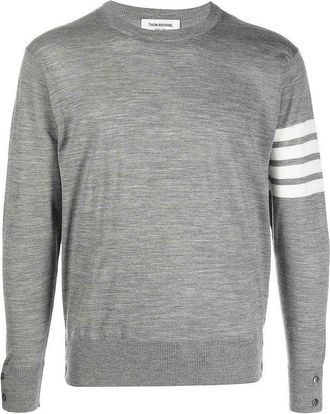 Thom Browne Rundhalspullover - Grau