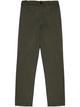 The Elder Statesman pantalon à coupe droite - Vert
