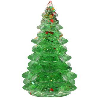 BESPORTBLE GLEAVI Miniatur Weihnachtsbaum aus Harz mit Kristallsteinen Gr&uuml;n Kleine Tischdekoration f&uuml;r Weihnachten Handgefertigtes Epoxid Ornament f&uuml;r Wohnzimmer