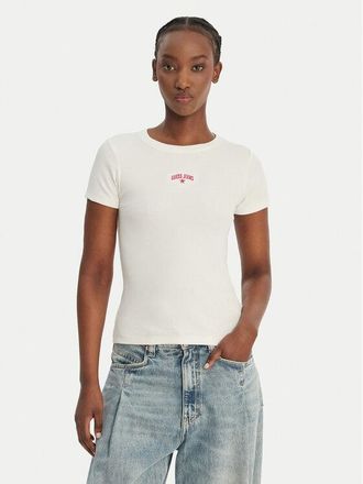 Guess T-Shirt W6GPZ3 KA0H1 &Eacute;cru Slim Fit