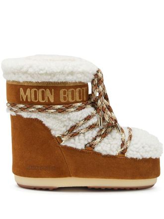 Moon Boot Womens Lab69 Icon Low Cognac - White Sheepskin