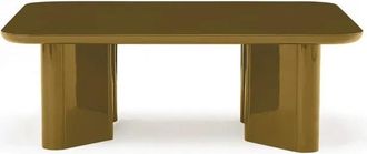 Gabrielle Paris Table basse en bois laqu&eacute; et plateau en verre Thelma Gabrielle Paris