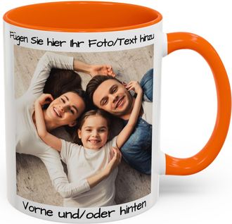 Generic Individuelle Tasse mit Bild oder Text Ihrer Uploads, personalisierte Tasse, mikrowellen- und spülmaschinenfest, Keramikbecher, 325 ml