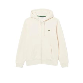 Lacoste Kapuzenpullover mit durchgehendem Rei&szlig;verschluss aus Pile - - Sweatshirts & Hoodies - Herren - Beige - 2XL