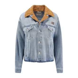 Miu Miu Denim Jacket - - Jackets - Damen - Blau - S