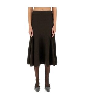 Khaite Femme, Jupes, Noir, Taille: 38 FR Midi Skirts