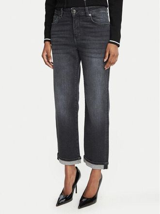 Liu Jo Jeans UF6085 DS057 Schwarz Loose Fit