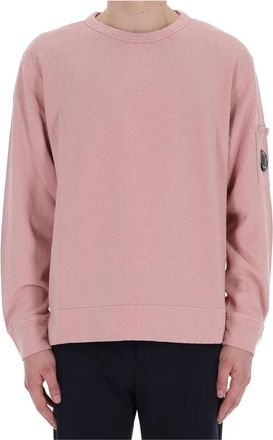 C.P. Company Lens Sleeve Crewneck Sweatshirt - - Sweatshirts & Hoodies - Herren - Rosa - XL