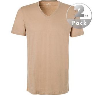 Ragman Herren T-Shirts braun Baumwolle