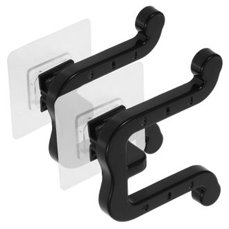 Holibanna 2 St&uuml;ck Wandmontierte Selbstklebende Pantoffelhalter aus Kunststoff Platzsparend und Bel&uuml;ftet Schuhregal f&uuml;r Badezimmer Schlafzimmer und K&uuml;che