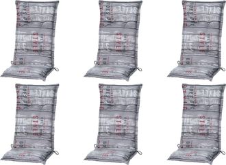 Madison New York 6 x 8 cm Luxus Hochlehner C 067, grau gestreift mit Schrift