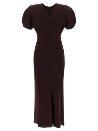 Victoria Beckham Bela Dress - Burgundy