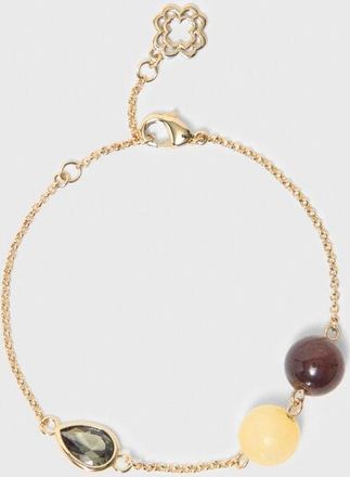 Maje Armband Mit Perlen- Und Strassdetails - Golden - Maje