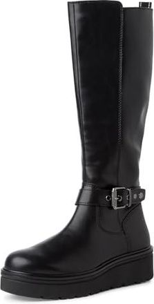 Marco Tozzi Bottes Longues pour Femme 2-25685-43 Tendance, Noir, 40 EU