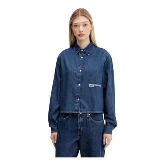 Karl Lagerfeld Damen, Blusen & Hemden, Blau, XSGr&ouml;&szlig;e