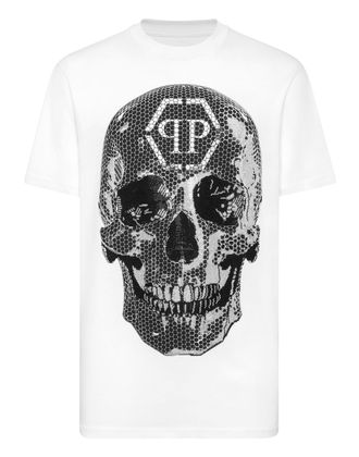 Philipp Plein T-Shirt Rundhalsausschnitt Ss Skull