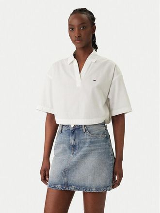 Tommy Jeans Poloshirt DW0DW22596 Wei&szlig; Relaxed Fit