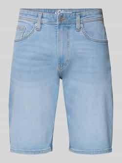s.Oliver Red Label Regular Fit Jeans-Bermudas aus Baumwoll-Mix