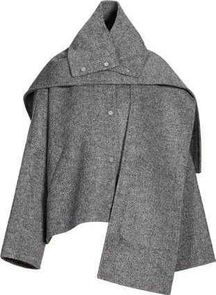 Viktoria Chan Mantel mit Schal - grau