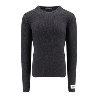 Dolce & Gabbana Round-Neck Strickwaren - - Knitwear - Herren - Grau - M
