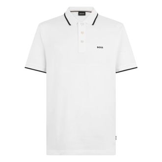 HUGO BOSS Homme, Tops, Blanc, Taille: S Parlay 190 Polo
