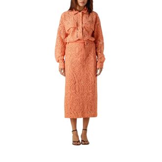 Aaiko Damen, Blusen & Hemden, Orange, LGr&ouml;&szlig;e