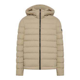 Peuterey Daunenjacke mit Rei&szlig;verschluss und Kapuze - - Jackets - Herren - Beige - M