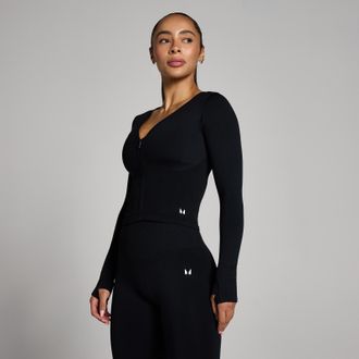 MyProtein Veste courte sans coutures Tempo MP femme - Noir - XS