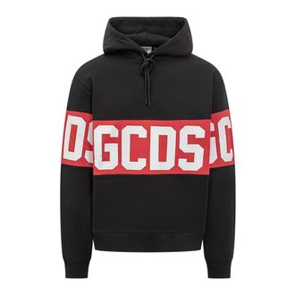 GCDS Band Logo Hoodie - - Sweatshirts & Hoodies - Herren - Schwarzk - L