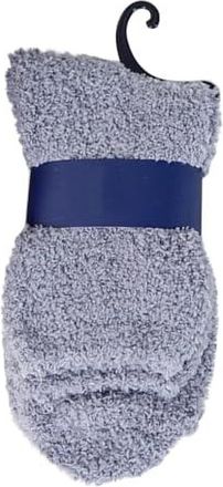 Generic Chaussettes dautomne et dhiver en peluche chaude corail pour homme, chaussettes de nuit fantaisie pour homme, chaussettes de bi&egrave;re, gris, Taille uniqu