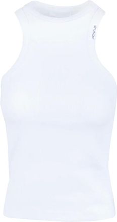 Dondup Femme, Tops, Blanc, Taille: 38 FR Canotta a costine