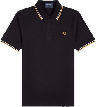 Fred Perry Polo M12 - Homme - Tops - Noir - Taille: XS