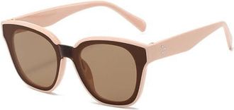 Generic Lunettes De Soleil À Grande Monture For Hommes Décoratives For Femmes En Plein Air(Beige)
