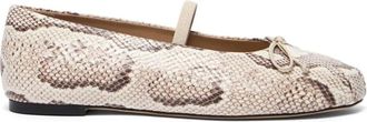 Stuart Weitzman Femme, Chaussures, Beige, Taille: 37 EU Prima Bow Ballet Mary Jane