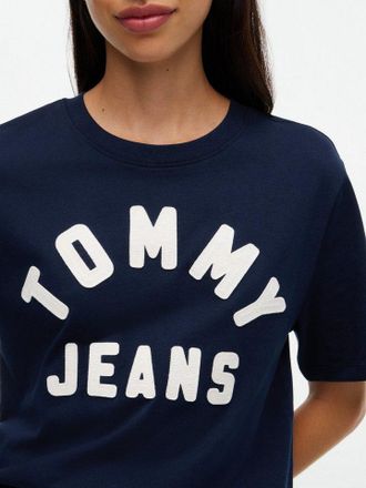 Tommy Jeans Rundhalsshirt TJW RLX TOMMY ARCH TEE Baumwolle, relaxed fit