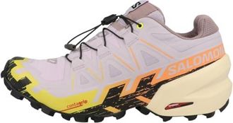 Salomon Chaussures de Course pour Femme, Fleurs dorchidée Noires Sulphur Spring, 38 EU