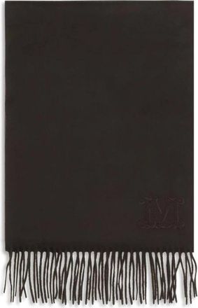 Max Mara Monogrammierte Wollschal - - Accessories - Damen - Braun - ONE SIZE