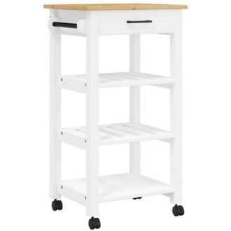 vidaXL Chariot de cuisine MONZA 48x40x90 cm bois massif de pin vidaXL34601
