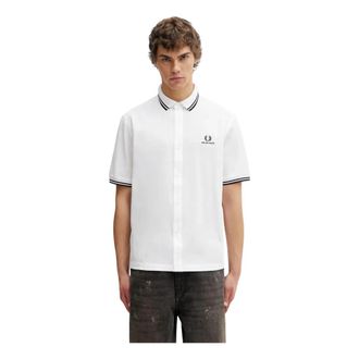 Fred Perry Short Sleeve Shirts - - Shirts - Herren - Wei&szlig; - XL