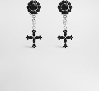 Dolce & Gabbana Ohrh&auml;nger Mit Kreuzen - Frau Bijoux Mehrfarbig Metall Onesize