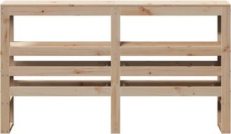 Generic Kopfteil mit Ablagen, Bett Kopfteil, Betthaupt, Regal, Bettzubeh&ouml;r, Bettkopfteil f&uuml;r Schlafzimmer, Massives Kiefernholz, (Nat&uuml;rlich 206 x 19 x 82 cm) 