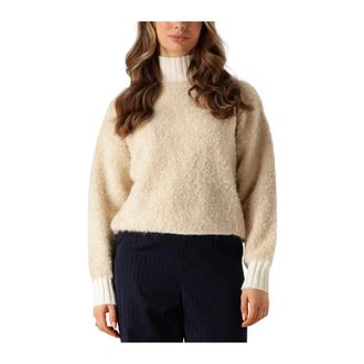 Nukus Essy Pullover Sandfarbener Pullover - - Knitwear - Damen - Beige - XL