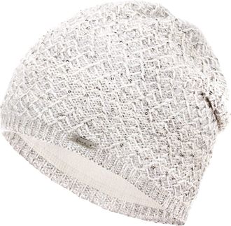 Faera Winterm&uuml;tze M&uuml;tze Damen Pailletten warm gef&uuml;ttert Winterm&uuml;tze M&auml;dchen Frauen Fleecefutter Winter Strickm&uuml;tze Beanie, Farbe:Wei&szlig;