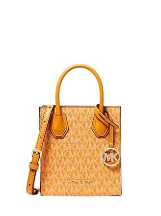 Michael Kors Sac à bandoulière Mercer en cuir grainé, taille XS, Honeycomb, X-Small