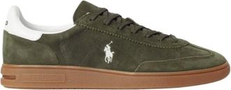 Polo Ralph Lauren Homme, Chaussures, Vert, Taille: 43 EU Bedford Suede Trainer