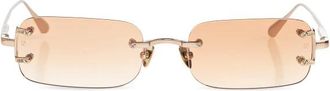 Linda Farrow Femme, Accessoires, Jaune, Taille: 53 MM Taylor Lunettes de soleil