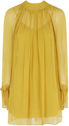 Staud Staud, Femme, Robes, Jaune, Taille: 36 FR Roux Dress