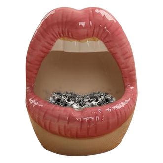 Generic Keramik-Lippen-&Uuml;bertopf, &Uuml;bertopf f&uuml;r Lippen - Keramik-&Uuml;bertopf f&uuml;r Sukkulenten, Blumentopf f&uuml;r sexy Lippen, elegante Lippenvase, Blumentopf f&uuml;r Blume