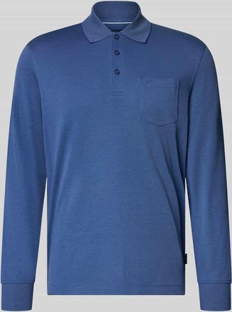 Bugatti Regular Fit Poloshirt aus Baumwoll-Mix mit Brusttasche